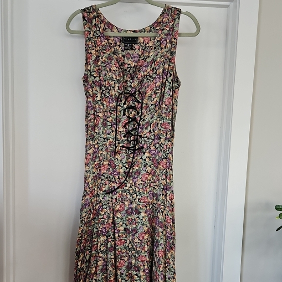 Starina | Dresses | Vintage 8s90s Starina Floral Dress | Poshmark